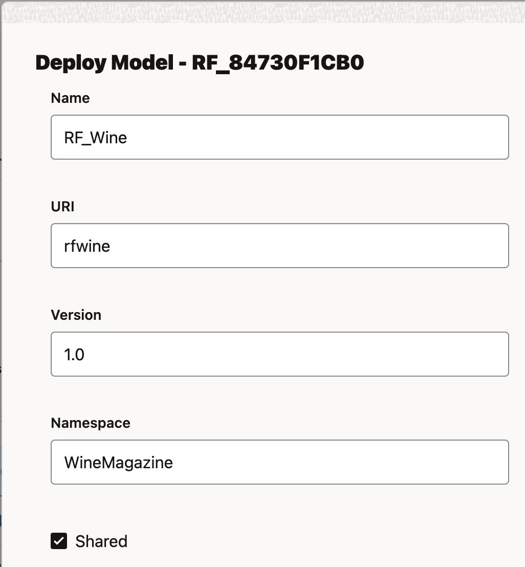 Oracle AutoML UI at a glance