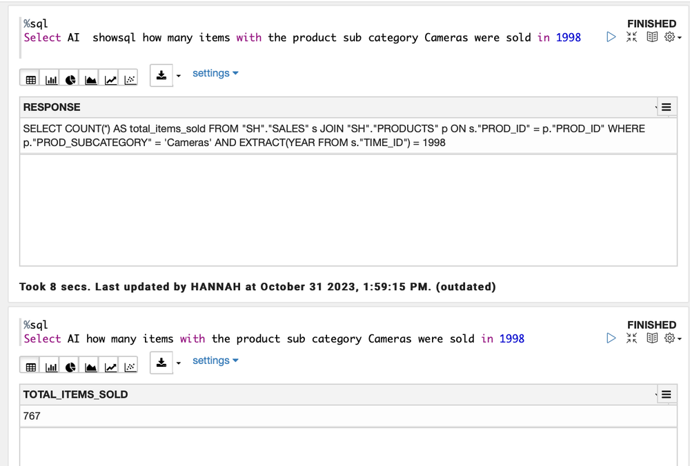 Oracle Autonomous Database Select AI