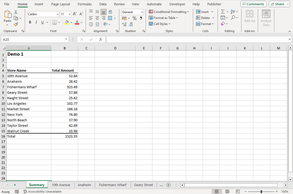 Analytics Publisher - Dynamic Graphs in Excel Templates