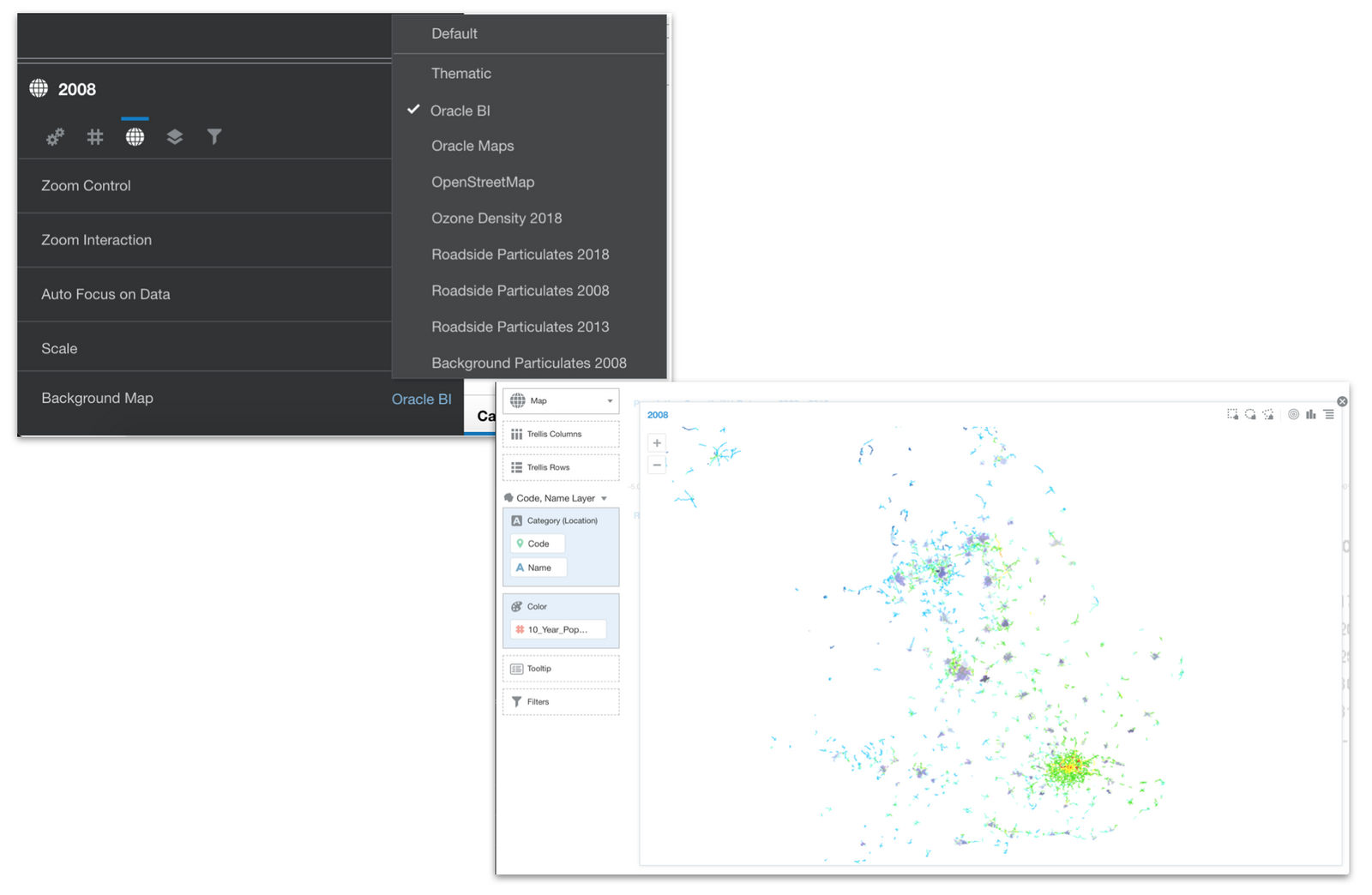 Extending OAC with Map Backgrounds