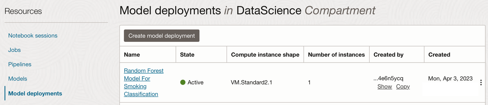 Introduction to Oracle Data Science Service | Part 3