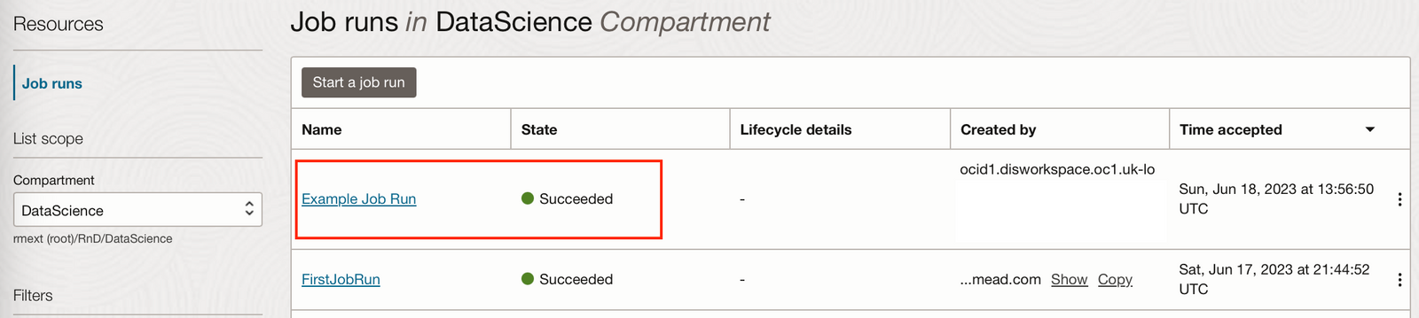 Introduction to Oracle Data Science Service | Part 4