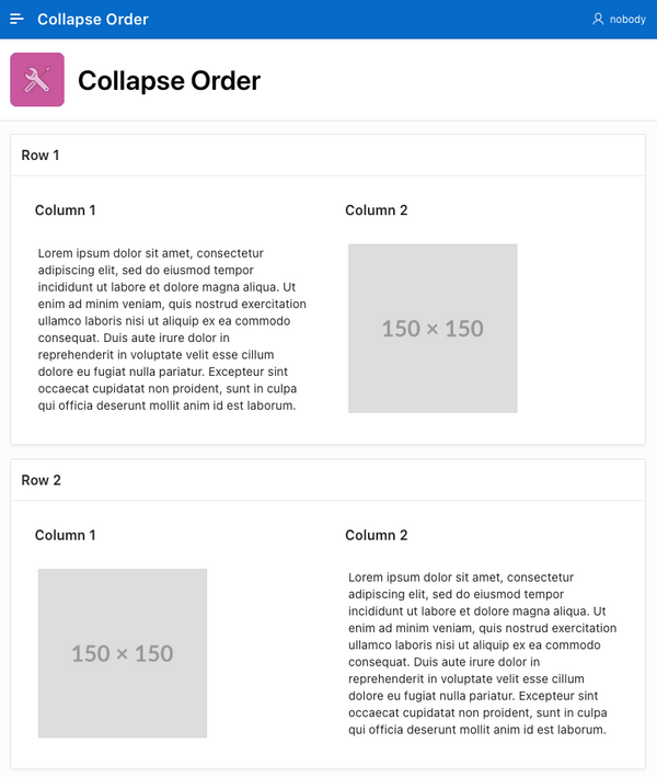 Oracle APEX - Universal Theme Hack - Collapse Order